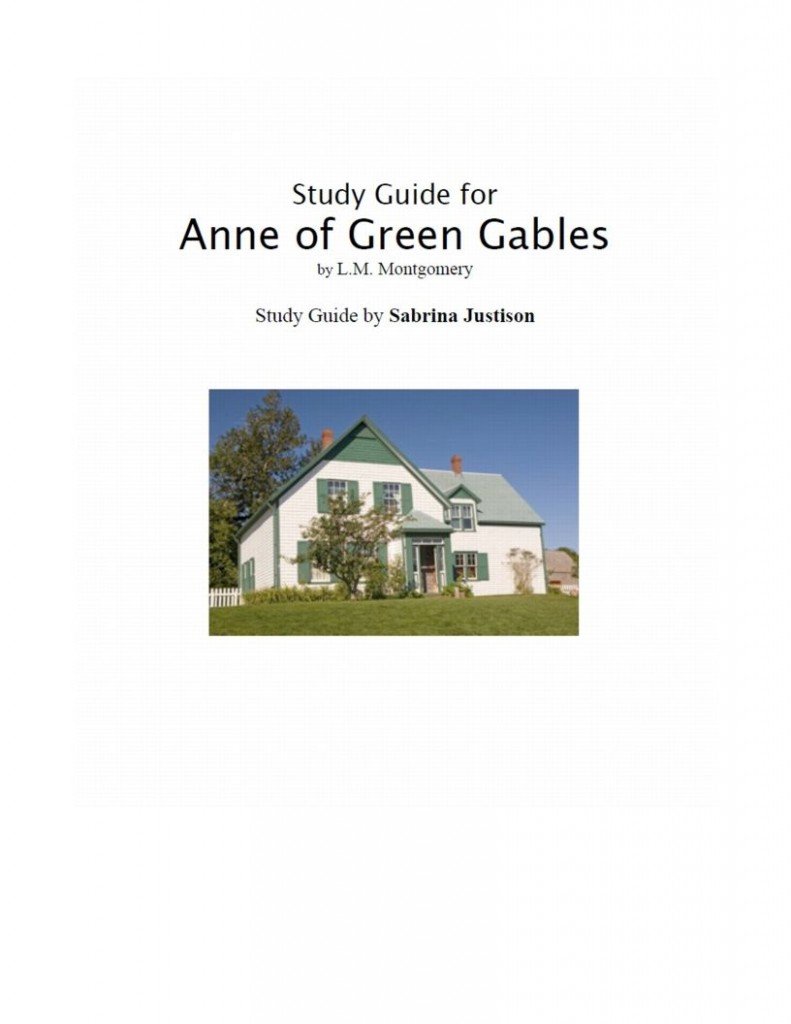 Excerpt from Anne of Green Gables Study Guide